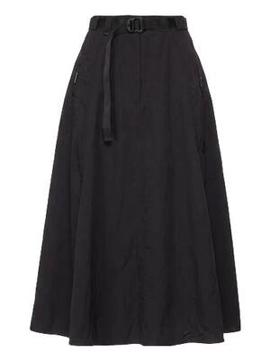 Moncler Midi Skirt Size Polyamide - Black