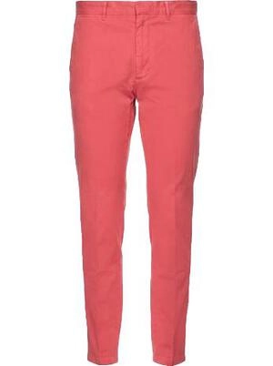 Lacoste Pants Coral Size Lyocell, Cotton - Red