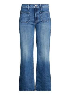 MOTHER Jeans Size Cotton, Recycled Polyester, Elastane - Blue