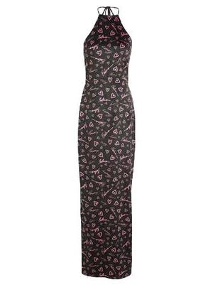 BALMAIN Woman Maxi Dress Dark Green Size 2 Polyester, Elastane