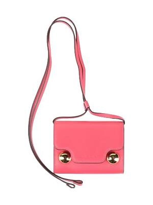 Marni Crossbody Wallet Cow Leather, Brass - Red