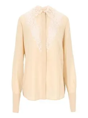 FENDI Fendi Women Parchment-Colored Georgette Shirt