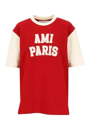 AMI Paris Heavy Jersey T-shirt - Red