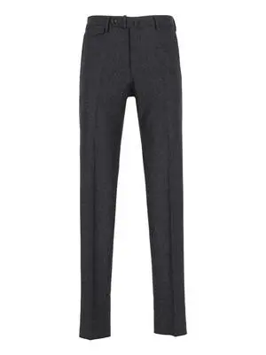 Tagliatore 100s Wool Tag Trousers - Black