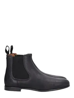 FERRAGAMO Deerskin Chelsea Boots - Black