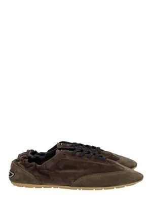 Saint Laurent Lewis Suede Sneaker - Brown