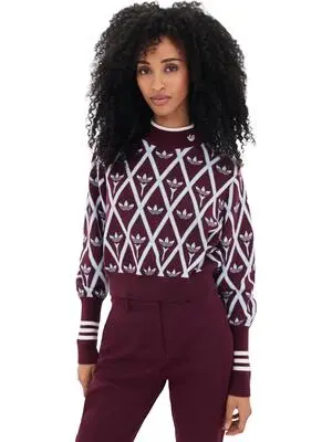Adidas Originals Trefoil Turtleneck - Maroon