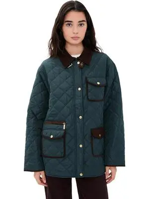 SEROYA Liana Coat - Evergreen