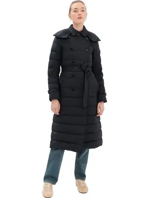 Burberry Audley Long Coat - Black