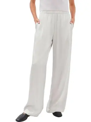 Sablyn Brynn High Rise Pull On Wide Leg Pants - Blizzard