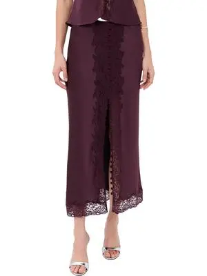LoveShackFancy Tirelle Skirt - Fresh Espresso