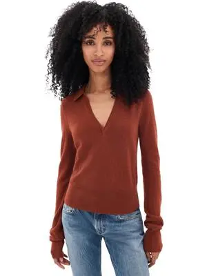 Eterne Vance Cashmere Sweater - Rust