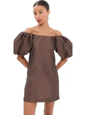 Azeeza Drea Mini Dress - Chocolate