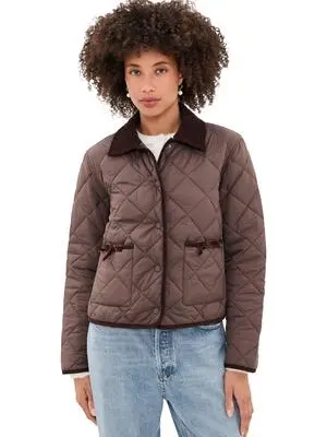 LoveShackFancy Norinda Jacket - Fresh Espresso