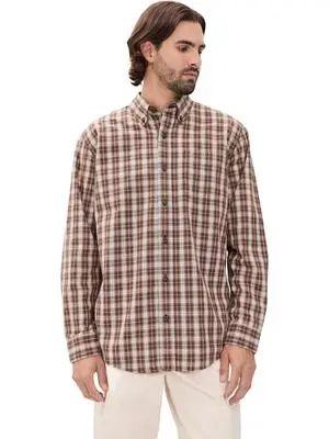 Filson Chambray Button Down Shirt - Cascade Plaid