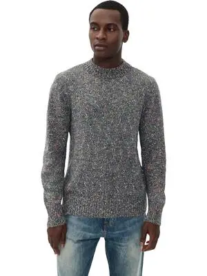 FAR AFIELD Dieter Knit Sweater - Grey/multi Fleck