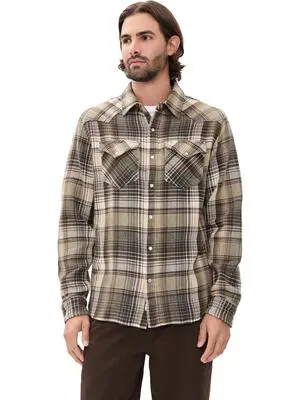 Ag Huston Western Shirt - Green Multi
