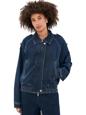 7 For All Mankind Aviator Denim Jacket - Radar