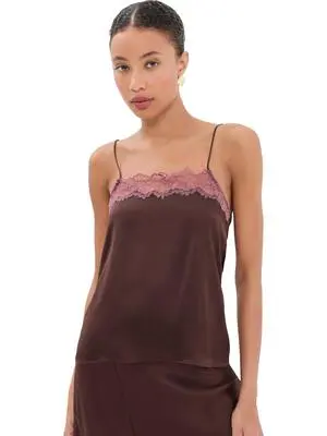 Sablyn Haya Square Neck Silk Cami - Cinnabar Multi