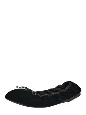STUART WEITZMAN Nia Velvet Ballet Flats - Black
