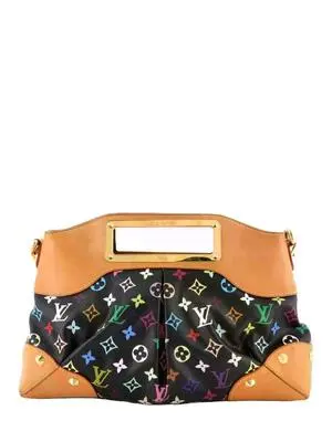 LOUIS VUITTON Judy Handbag Monogram Multicolor Mm Shoulder Bag - Black