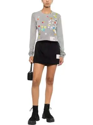 Mihara Yasuhiro Logo-patch Elasticated-waist Shorts - Black