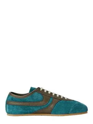 Dries Van Noten Suede Panel Sneakers - Blue
