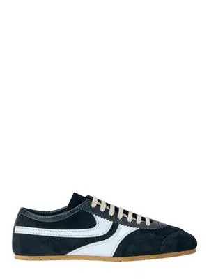 Dries Van Noten Suede Panel Sneakers - Black
