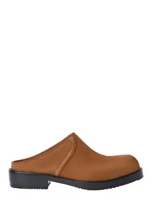 Dries Van Noten Suede Slip-on Mules - Brown
