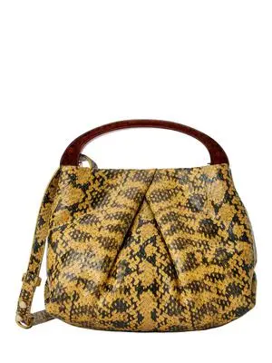 Dries Van Noten Dries Van Noten Women Structured Leather Handbag Yellow