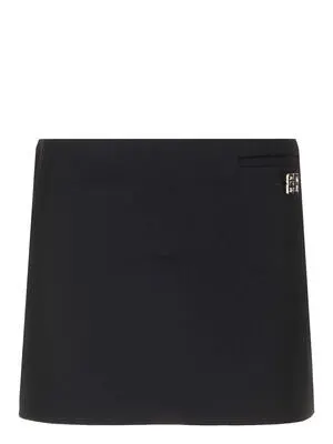 Givenchy Wool Mini Skirt - Black