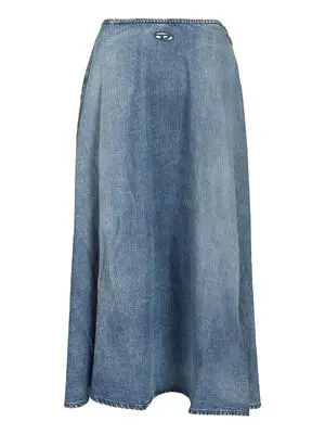 DIESEL® Diesel Women Wide Skirt In Flowing Denim