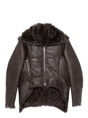 Rick Owens Rick Owens Women 'Exploder' Shearling Jacket Brown