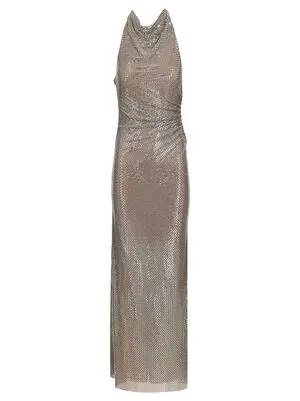 SELF-PORTRAIT Long Dress - Gray