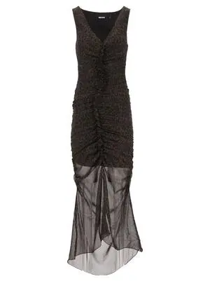 ROTATE BY BIRGER CHRISTENSEN Ruched Leopard-print Midi Dress - Multicolor