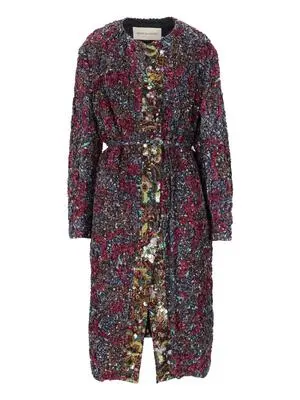 Dries Van Noten Embroidered Coat - Multicolor