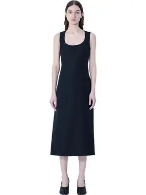Jacquemus La Robe Tablier Midi Dress - Black