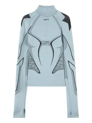 Off-White Seamless Race Top - Blue
