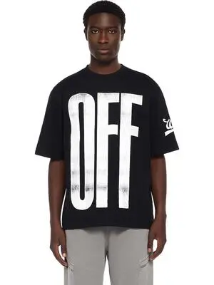 Off-White Big Off Diagonal Skate Logo T-shirt - Black