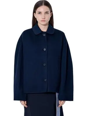 Marni Buttoned Wool Jacket - Blue