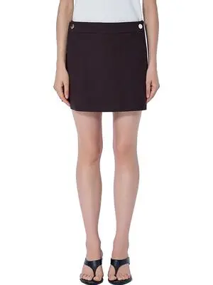 Sportmax Sportmax Women Button-Detail Mini Skort Brown