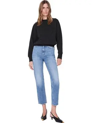 ANINE BING Harry Shrunken Signet Sweatshirt Black