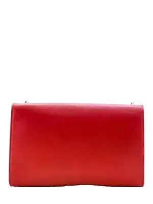 Saint Laurent Classic Monogram Tassel Leather Medium Crossbody Bag - Red