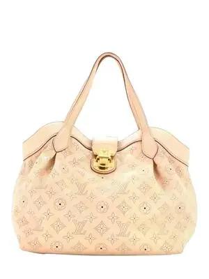 LOUIS VUITTON Cirrus Handbag Mahina Leather Pm Tote Bag - Neutrals
