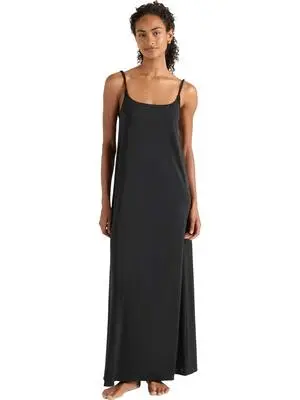 Hunza G Twisty Strap Long Dress - Black