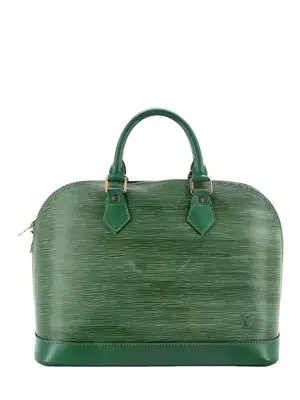 LOUIS VUITTON Vintage Alma Handbag Epi Leather Pm Satchel - Green