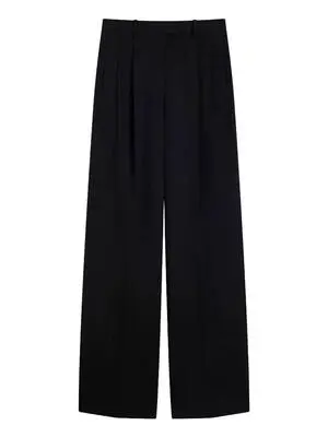 Givenchy Double Pleat Pants In Wool Black