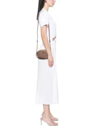Gucci 2016-2026 Mini Gg Marmont Matelasse Calfskin Crossbody Bag - Brown