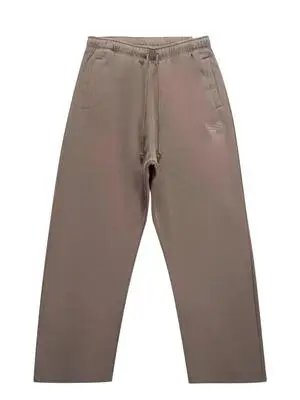JORDAN Oversized Fleece Track Pants - Brown