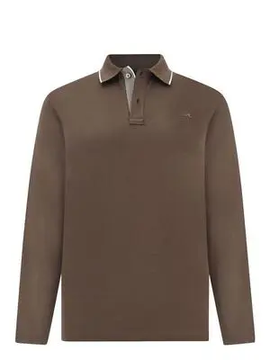 Paul & Shark Aqua Touch Cotton Polo Shirt With Shark Fin Embroidery - Falcon